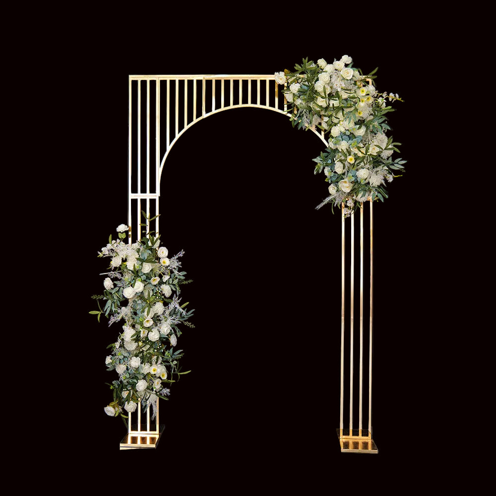 Gold Wedding Arch Stand - Premium Metal Backdrop Frame | PartyLandUp ...