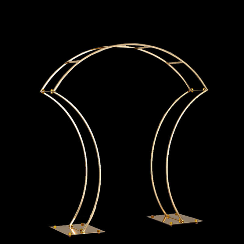 Small Arch Table Centerpiece Stands - Set of 3 Gold Metal | Wedding ...