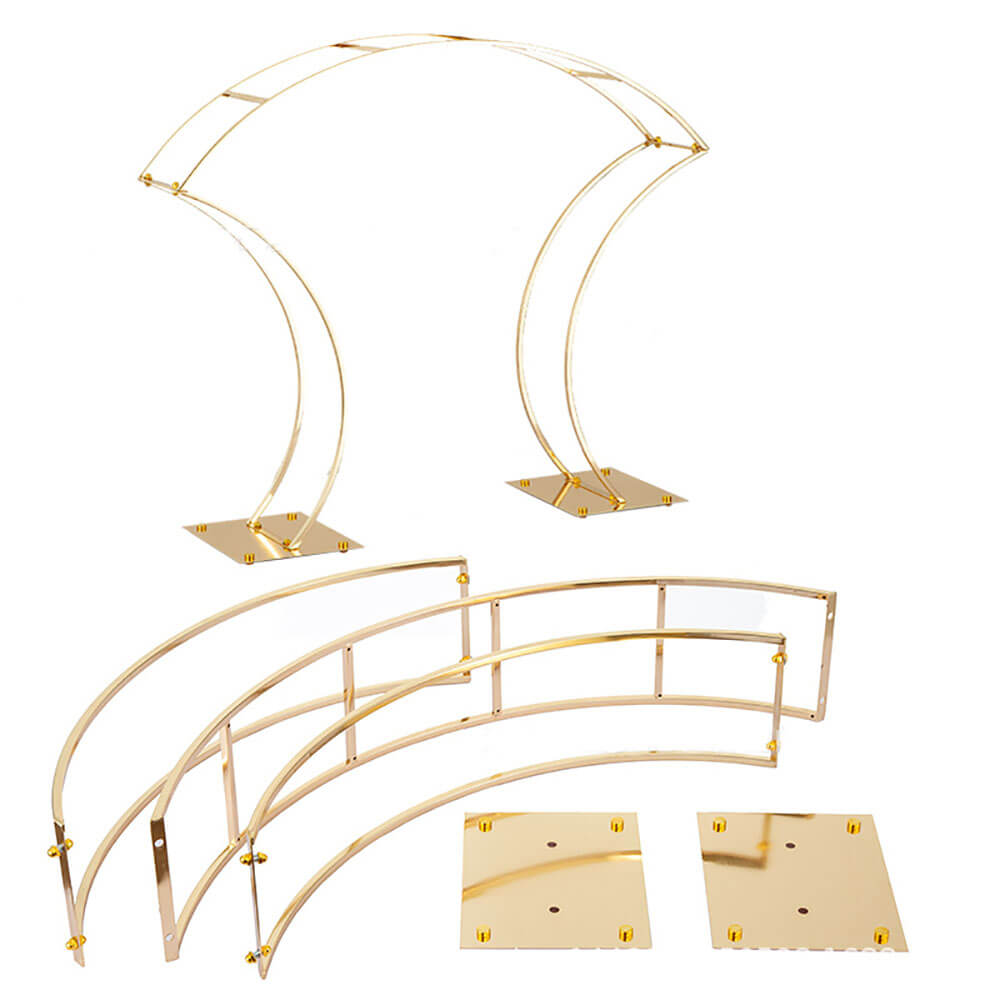 Small Arch Table Centerpiece Stands - Set of 3 Gold Metal | Wedding ...