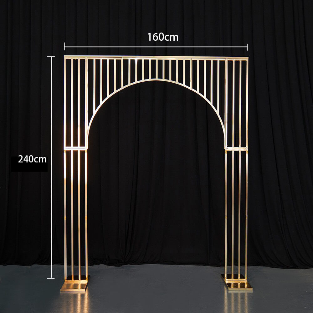Gold Wedding Arch Stand - Premium Metal Backdrop Frame | PartyLandUp ...