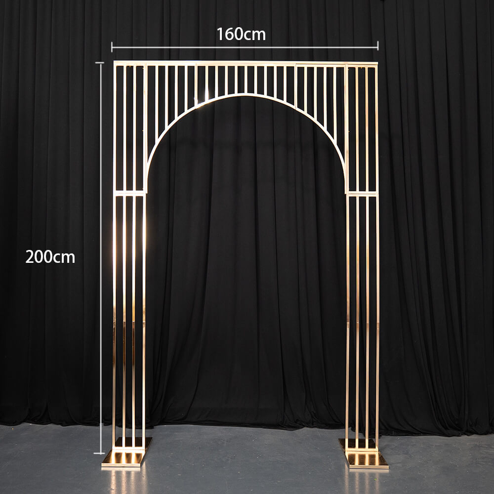 Gold Wedding Arch Stand - Premium Metal Backdrop Frame | PartyLandUp ...