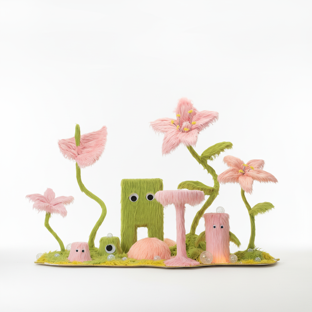 Giant fluffy flower arrangemnet decoration | Partylandup – PartyLandUp