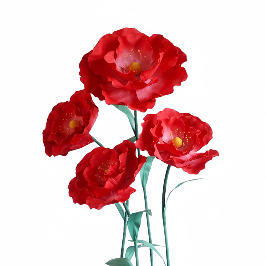 Giant red flower decoration | Partylandup – PartyLandUp
