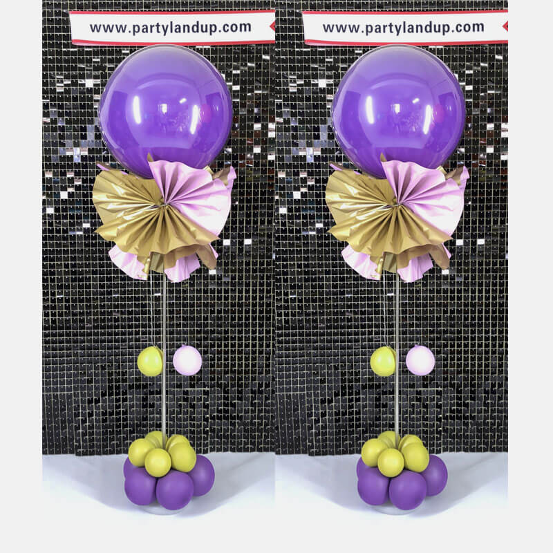 Purple Balloons Column Stand | Partylandup – PartyLandUp