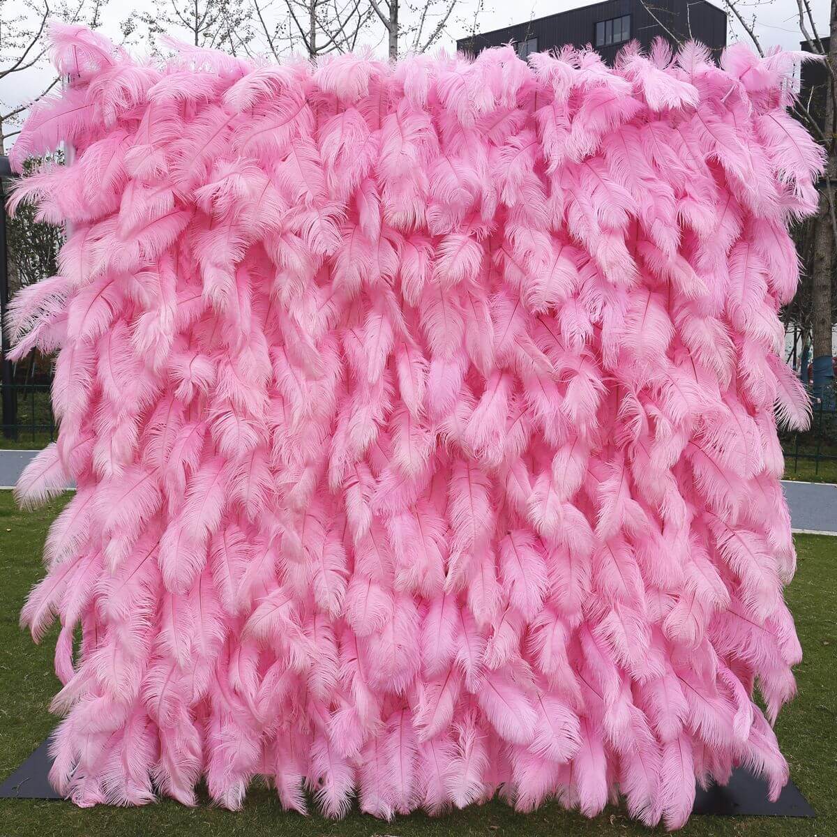 Pink Feather Wall Roll Up Backdrop | Partylandup – PartyLandUp